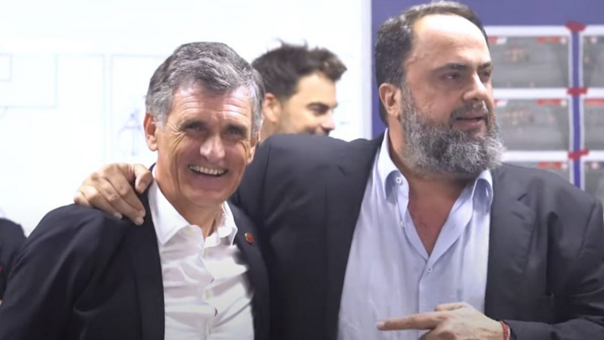 Η ομιλία Μαρινάκη και η αγκαλιά με Μεντιλίμπαρ, μετά την πρόκριση επί ...